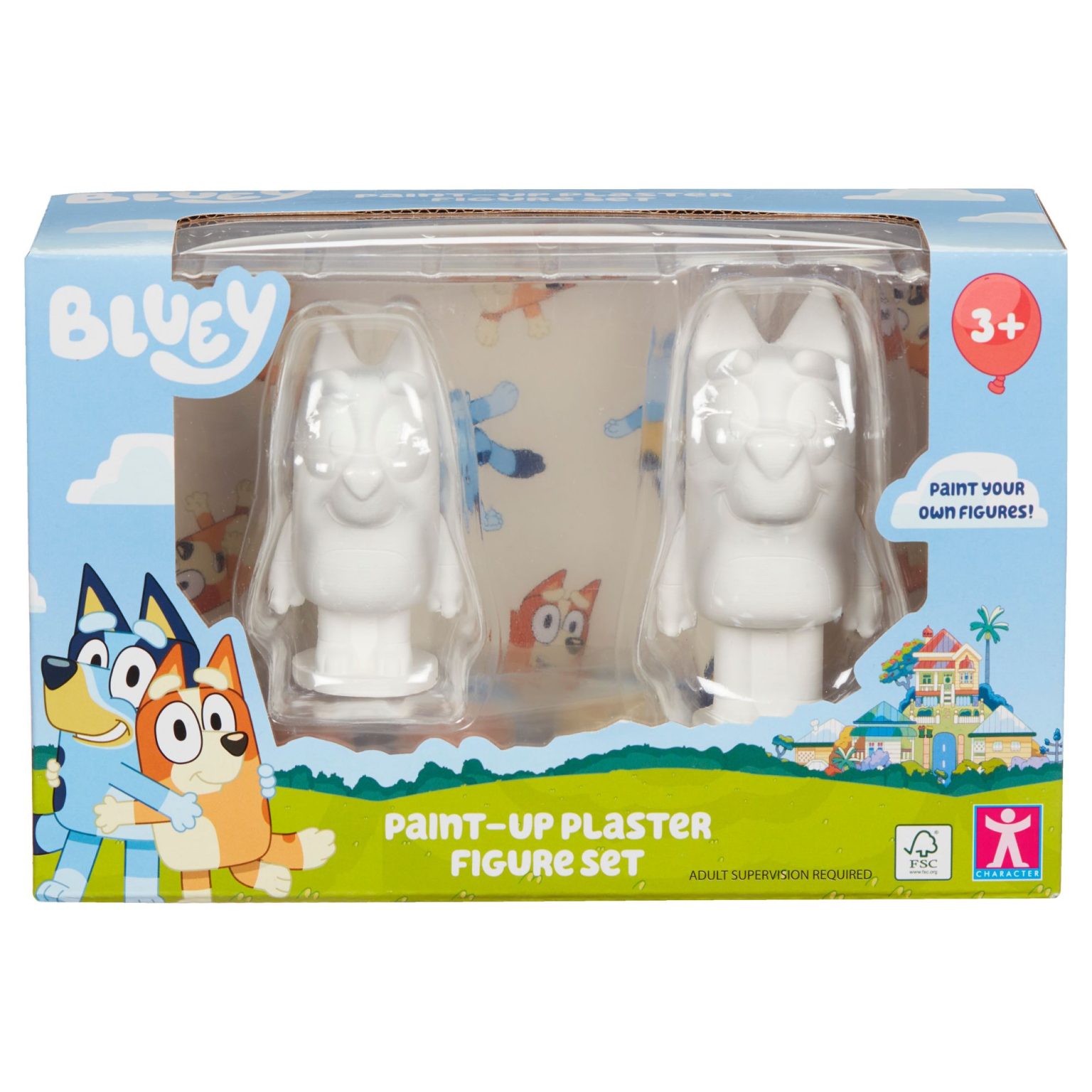 Bluey Paint-Up Plaster 2 Figure Pack - Bestori